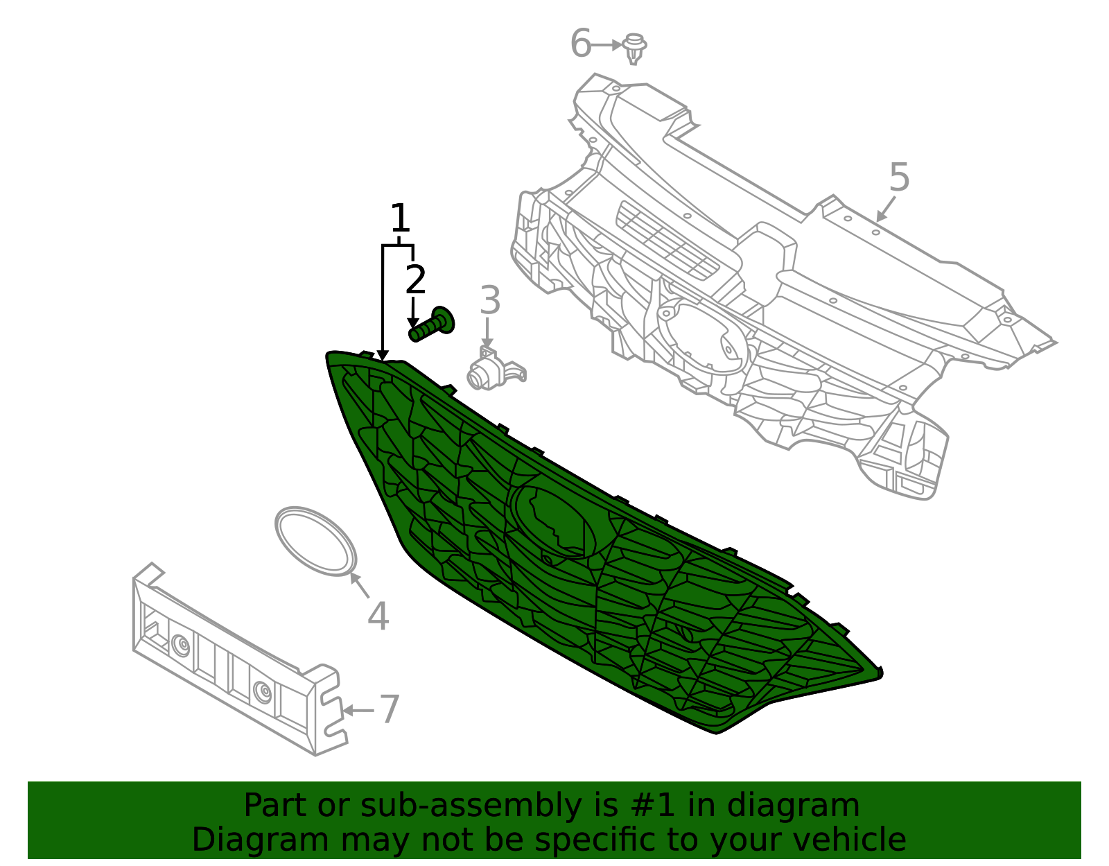 2020-2022 Hyundai Sonata Grille Assembly 86350-L0700 | OEM Parts Quick