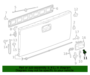 23199956 - Tailgate Hinge Bushing 2015-2022 GM | GM Parts Center