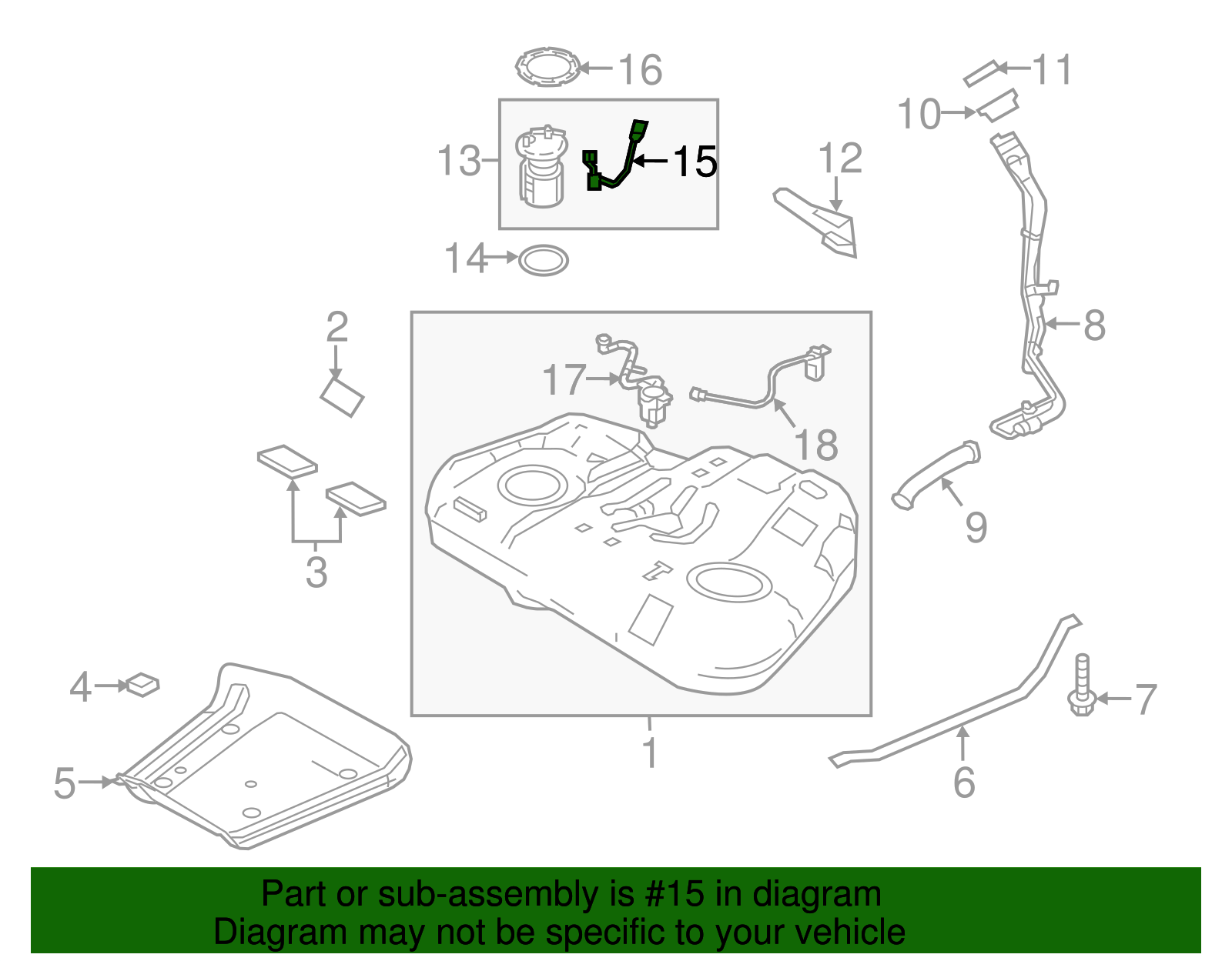 2013-2017 Ford Motorcraft™ Fuel Gauge Sending Unit PS-928 | Ford OEM ...