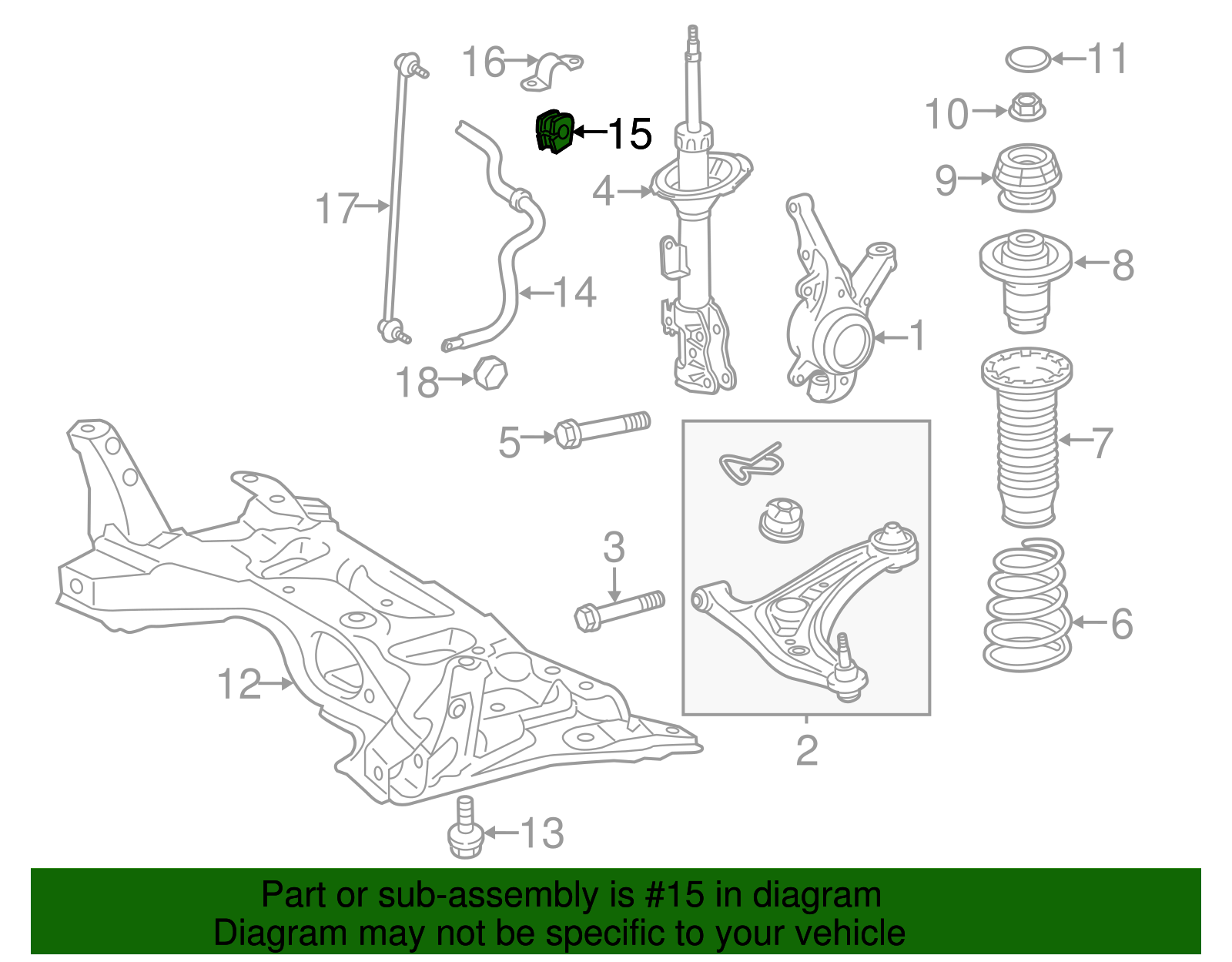 2007-2019 Toyota Stabilizer Bar Bushing 48815-52090 | OEM Parts Online
