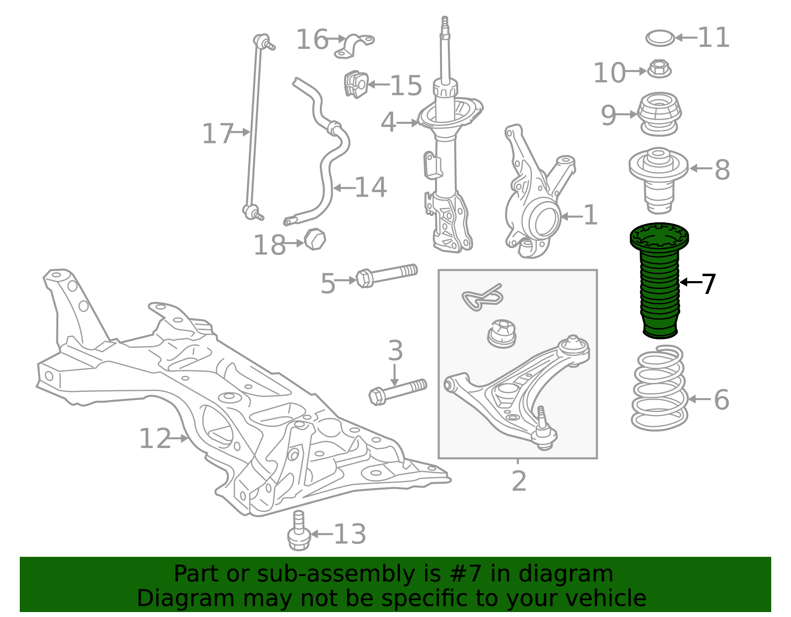 2014-2016 Toyota Prius C Upper Spring Insulator 48157-52040 | OEM Parts ...