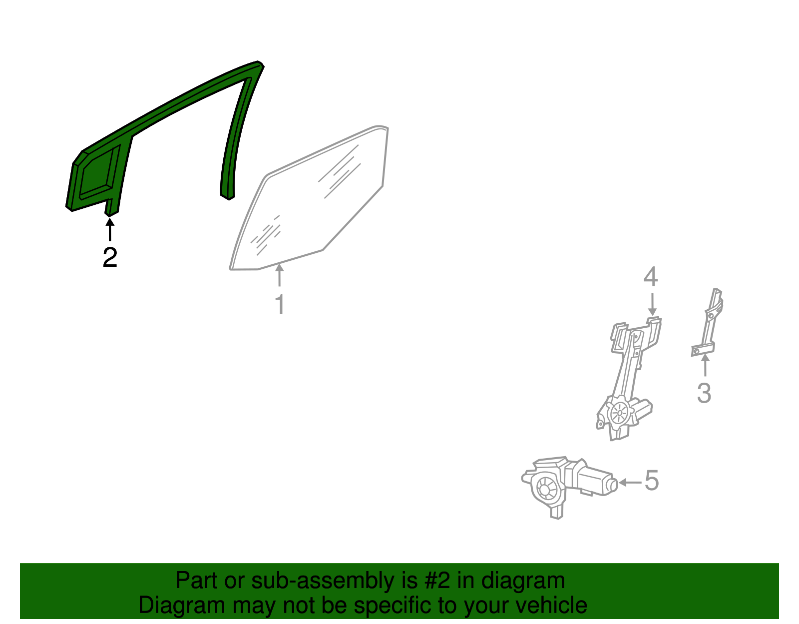 2011-2023 Dodge Charger Glass 68040040AH | Mopar Parts Canada