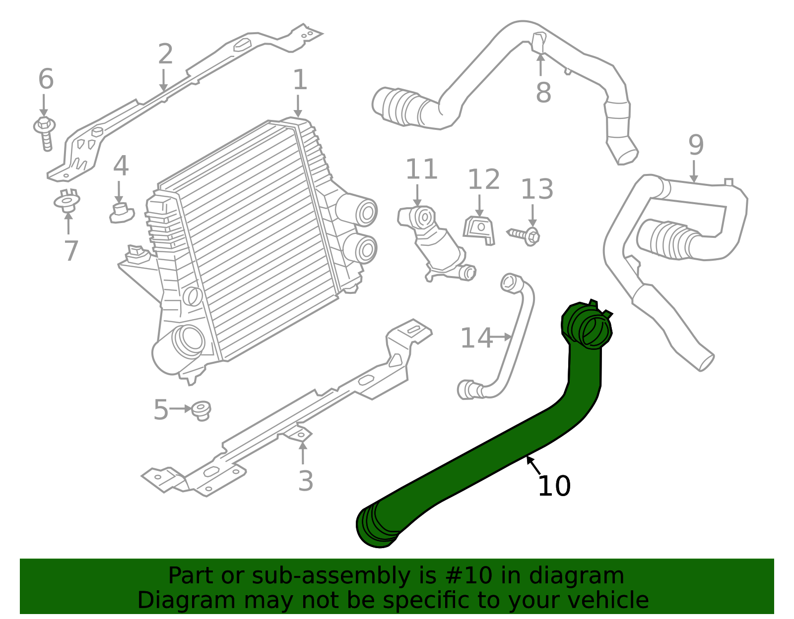 2011-2017 Ford Inter-Cooler Pipe BL3Z-6F073-A | Ford OEM Parts Outlet