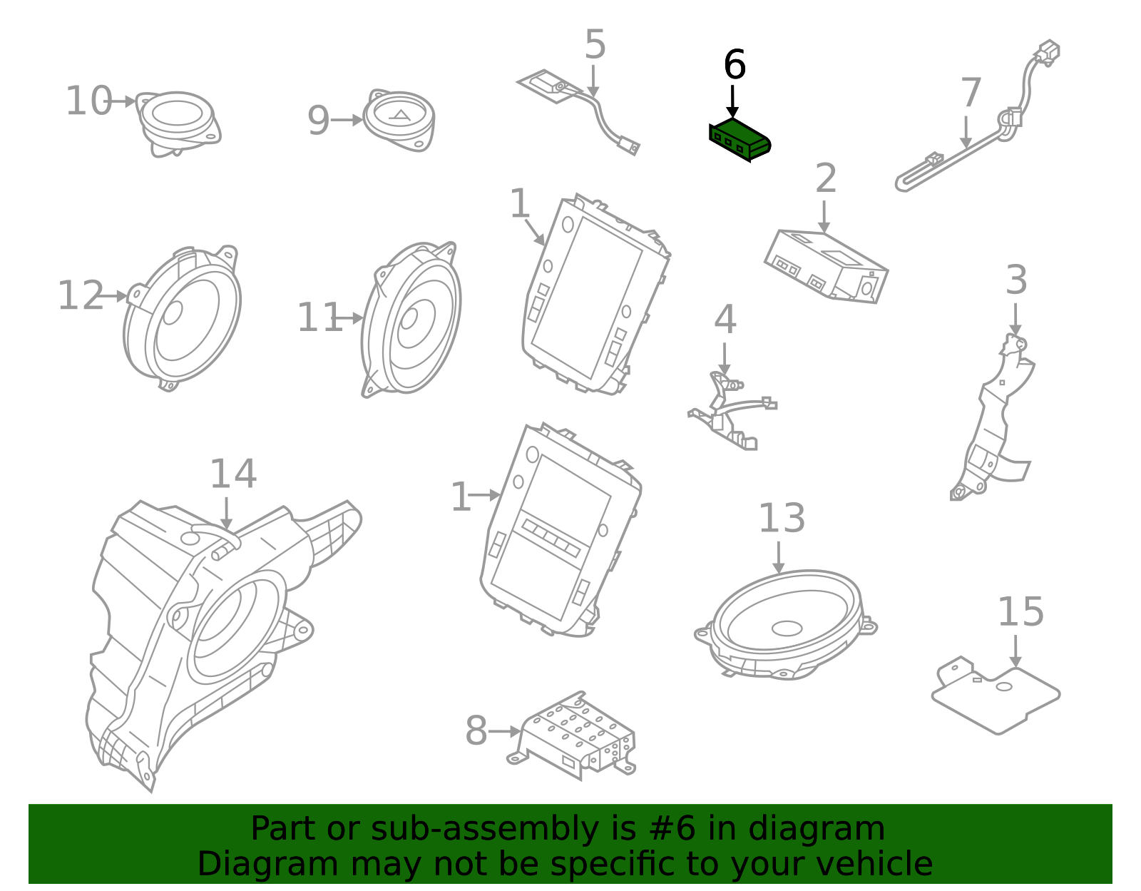 2023-2025 Subaru Auxiliary Unit Assembly 86257AN20B | Subaru Parts Guys