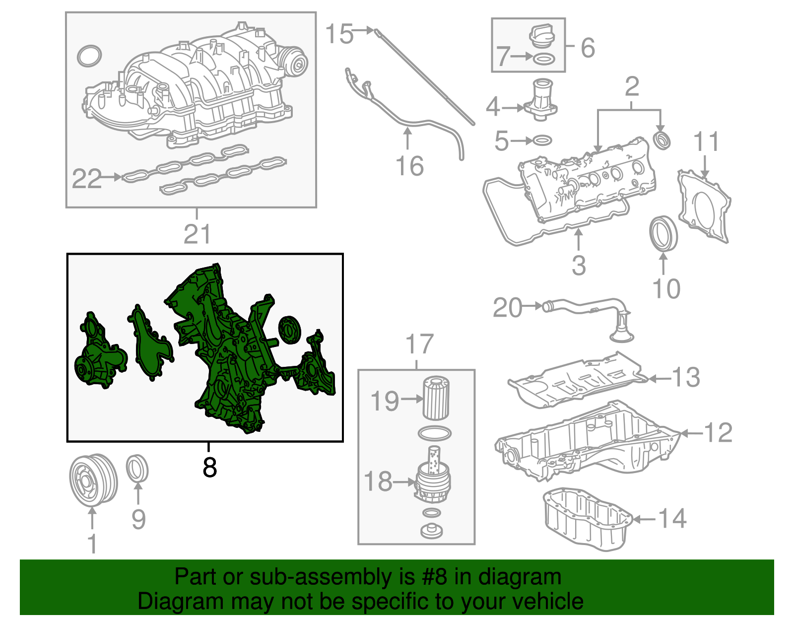 2007-2022 Toyota Timing Cover 11310-0S010 | OEM Parts Online