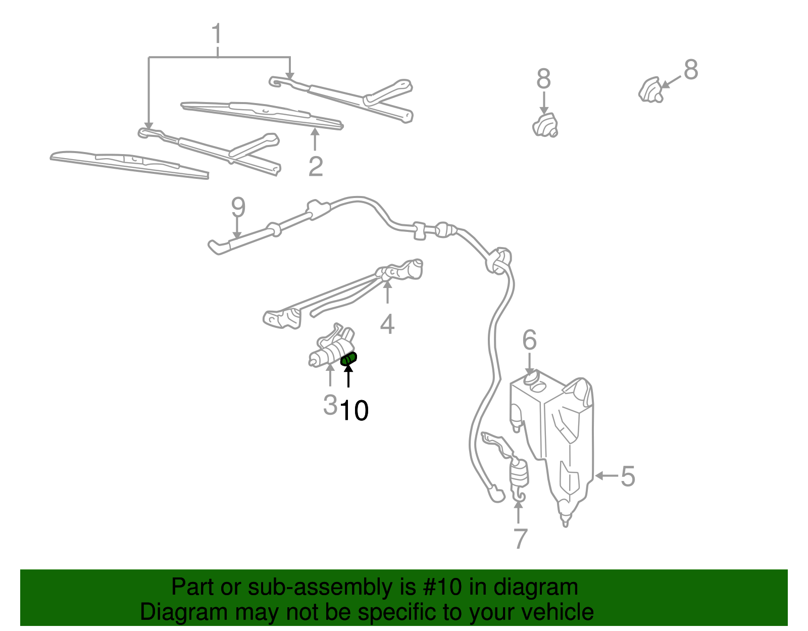 1991-2000 GM Windshield Wiper Motor Pulse Board 12463090 GM ...