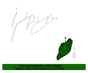 2010-2012 Hyundai Santa Fe Window Regulator 83471-0W000 | OEM Parts Online
