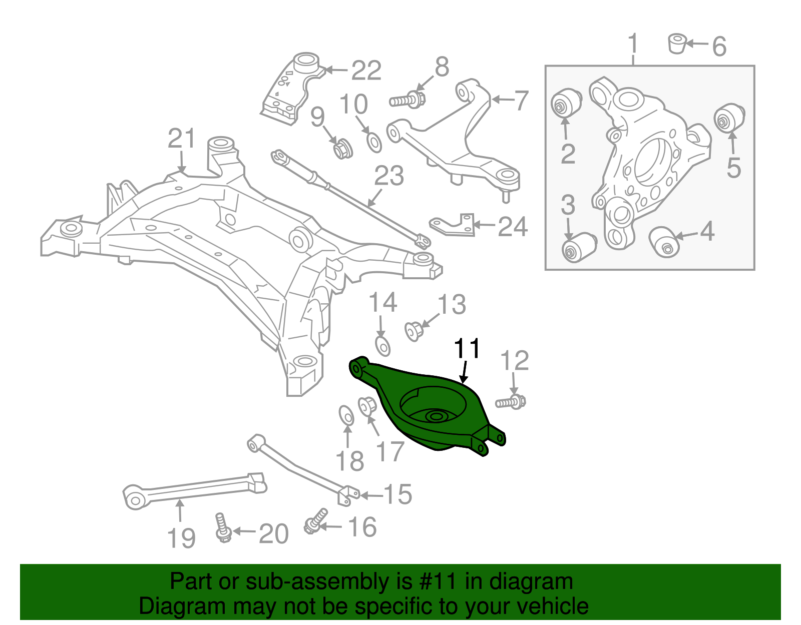 2009-2025 Nissan Lower Control Arm 551B0-JK010 | Nissan Parts Central