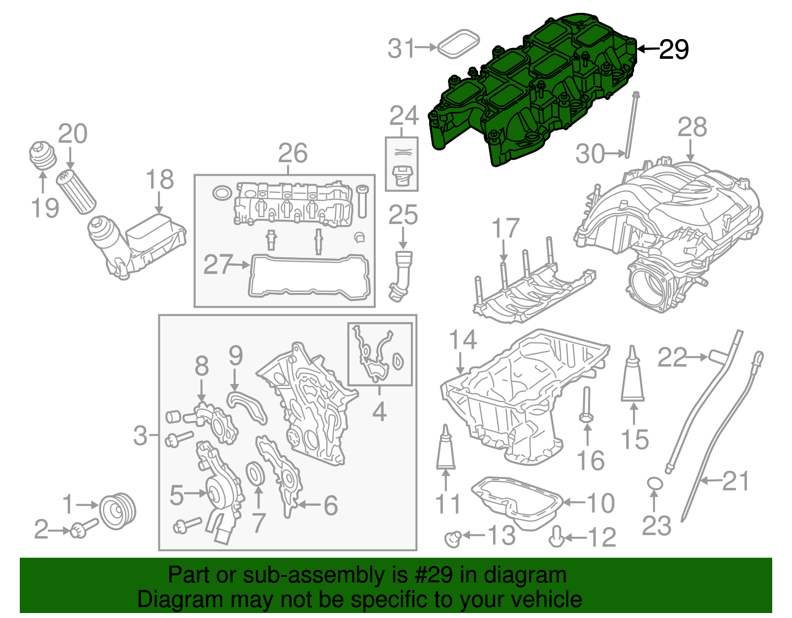 2011-2024 Mopar Intake Manifold 05184199AF | Mopar Parts Canada