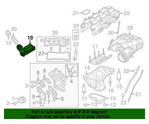 2011-2024 Mopar Oil Filter Housing 68596317AB | Mopar Parts Canada