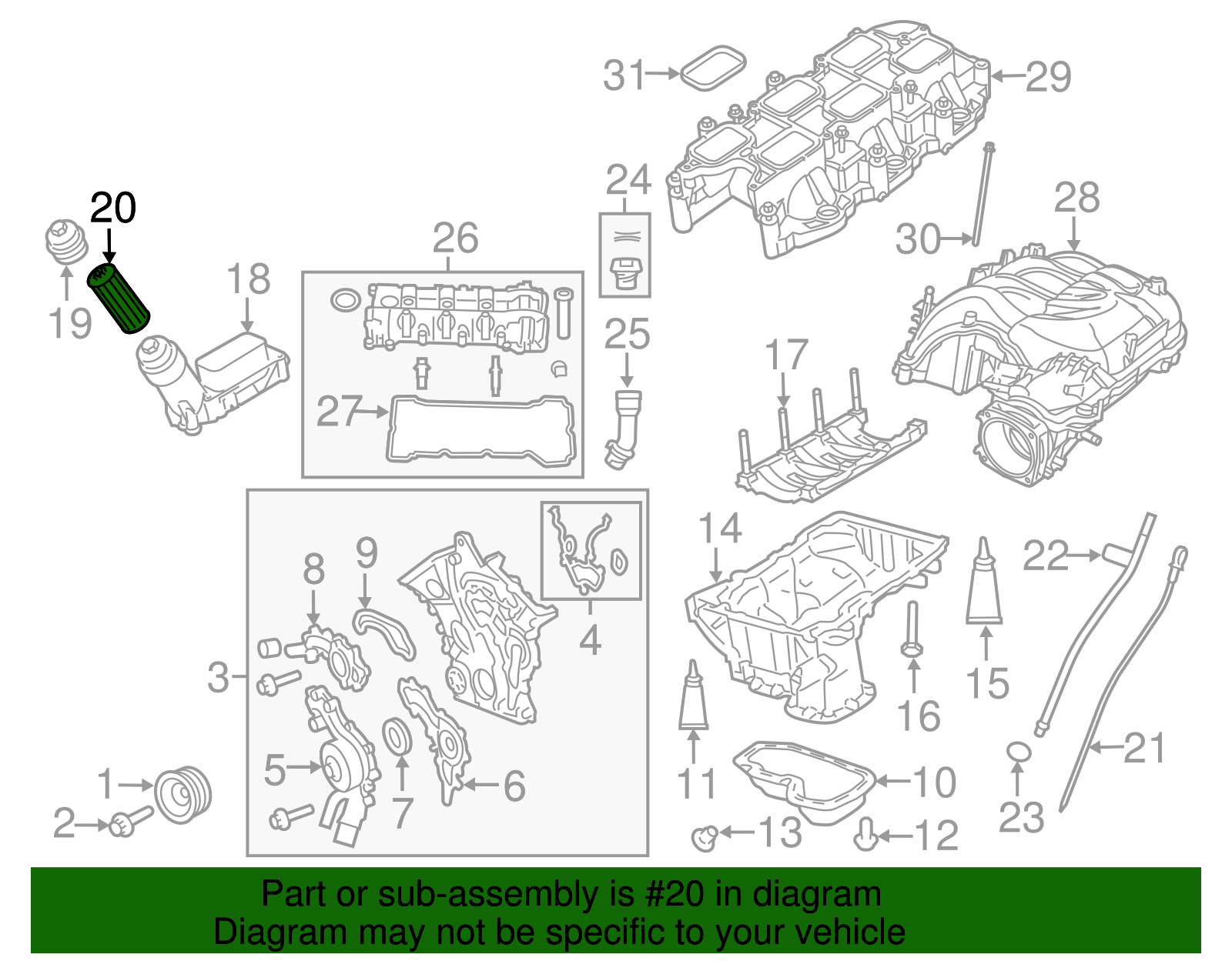 68191349AC - Oil Filter 2014-2025 Mopar | Canada Mopar Parts
