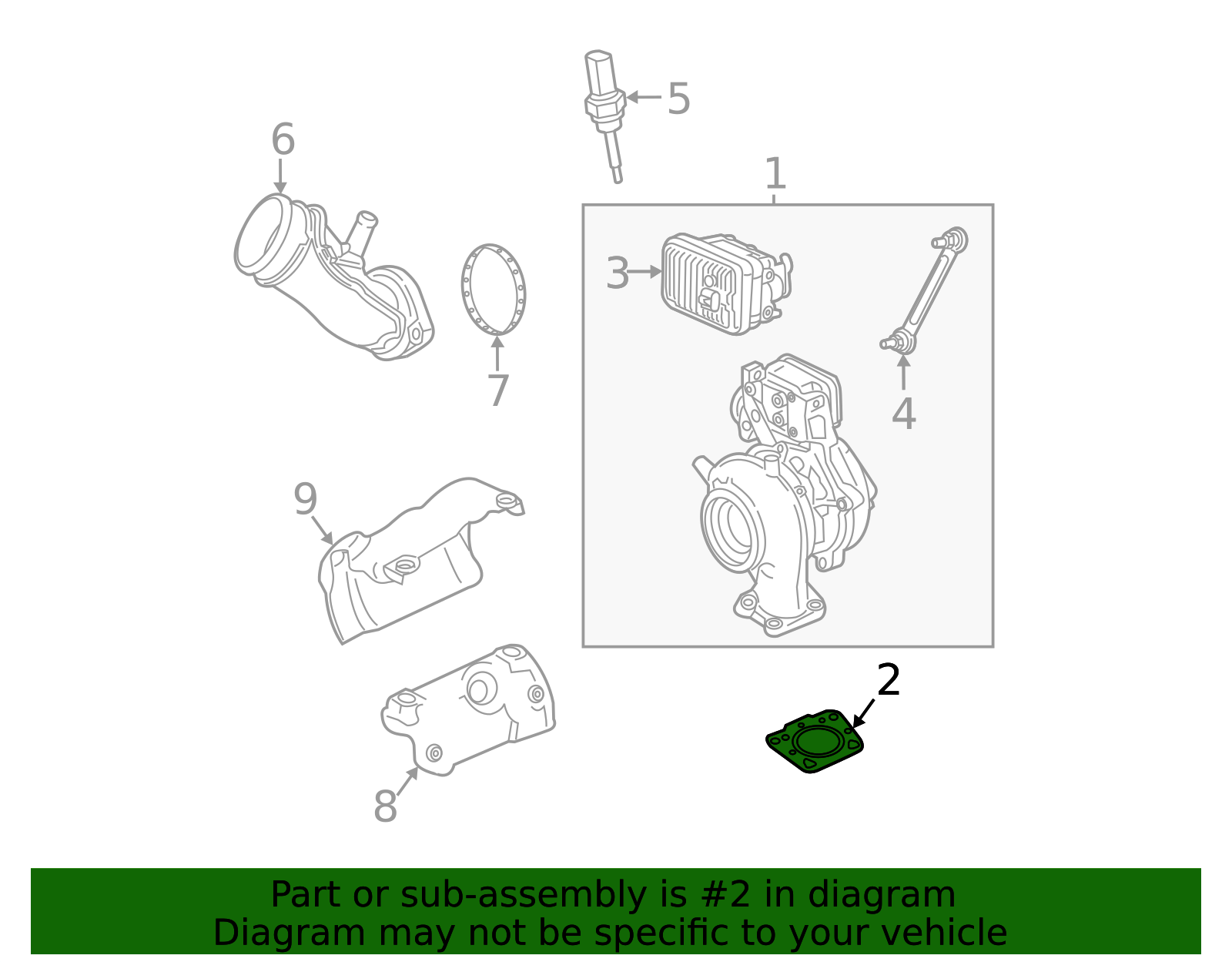 2023-2025 GM Turbocharger Gasket 12700564 | GM OEM Parts Online