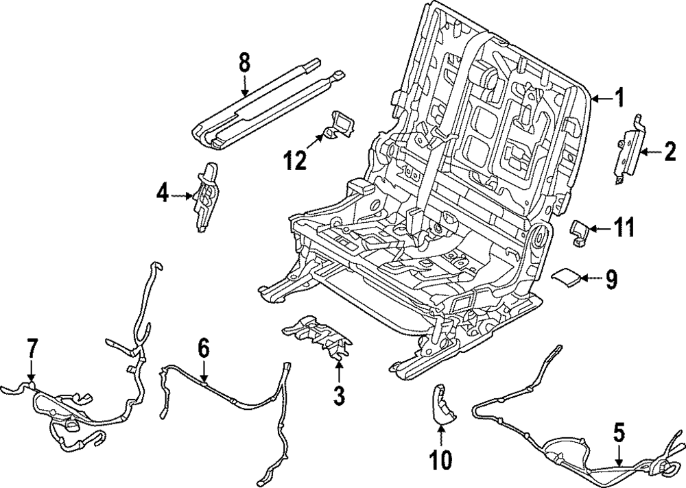 2022-2025 Nissan Pathfinder Rail Cover 88556-6TA1A | My Nissan Part