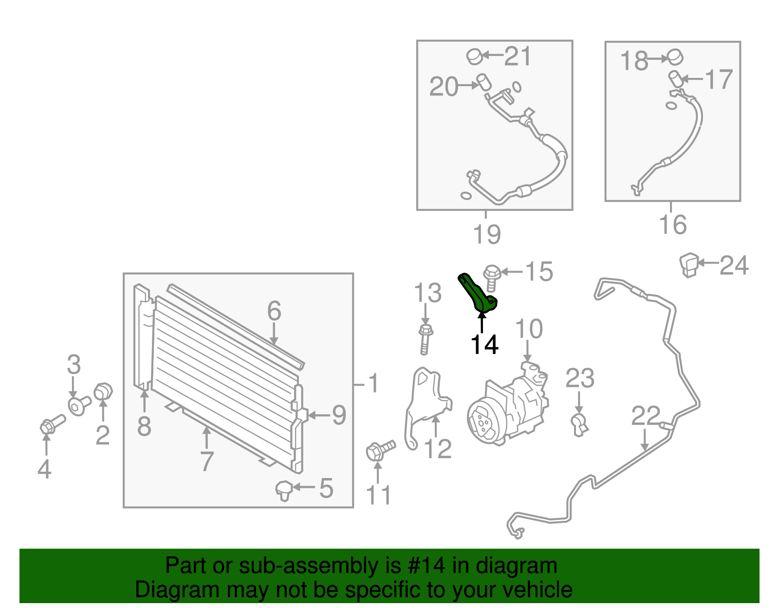 2008-2021 Subaru 2008-2021 Subaru - A/C Compressor Bracket 23951AA080 ...