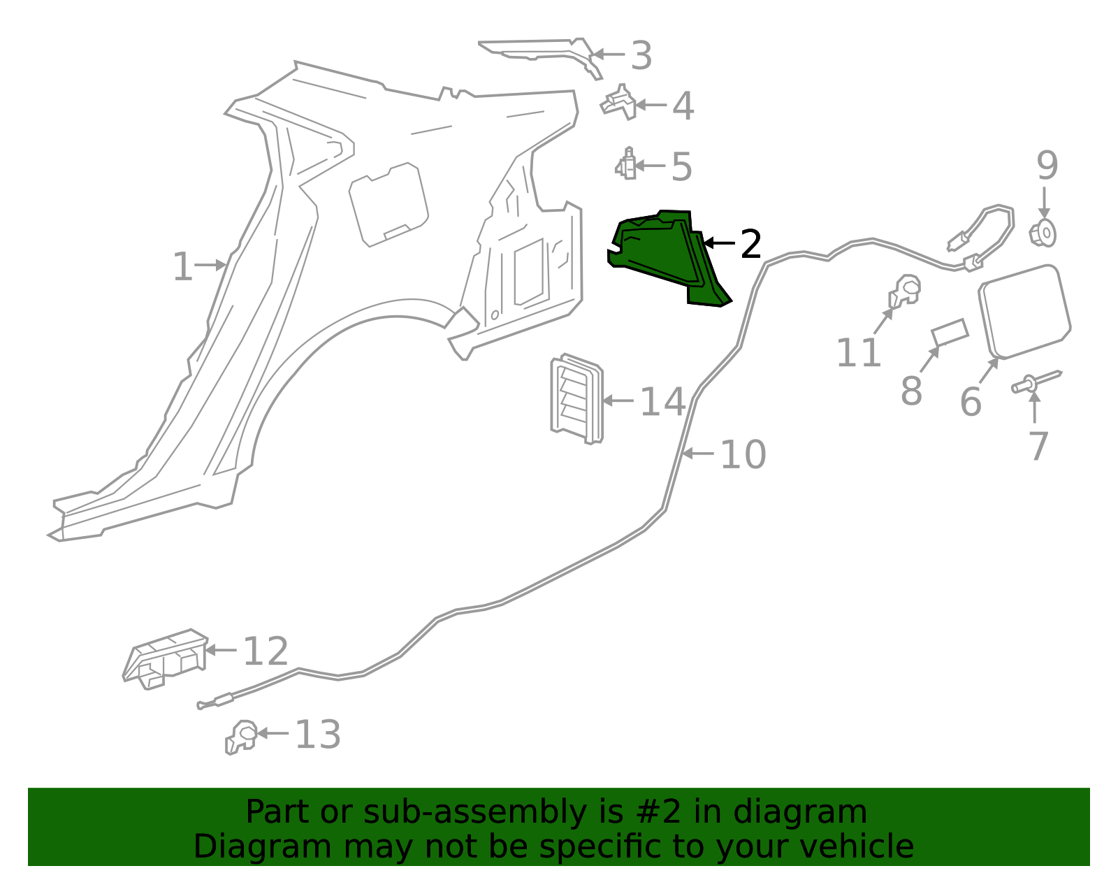 61698-02160 - Quarter Extension 2020-2025 Toyota Corolla | Longo Toyota ...