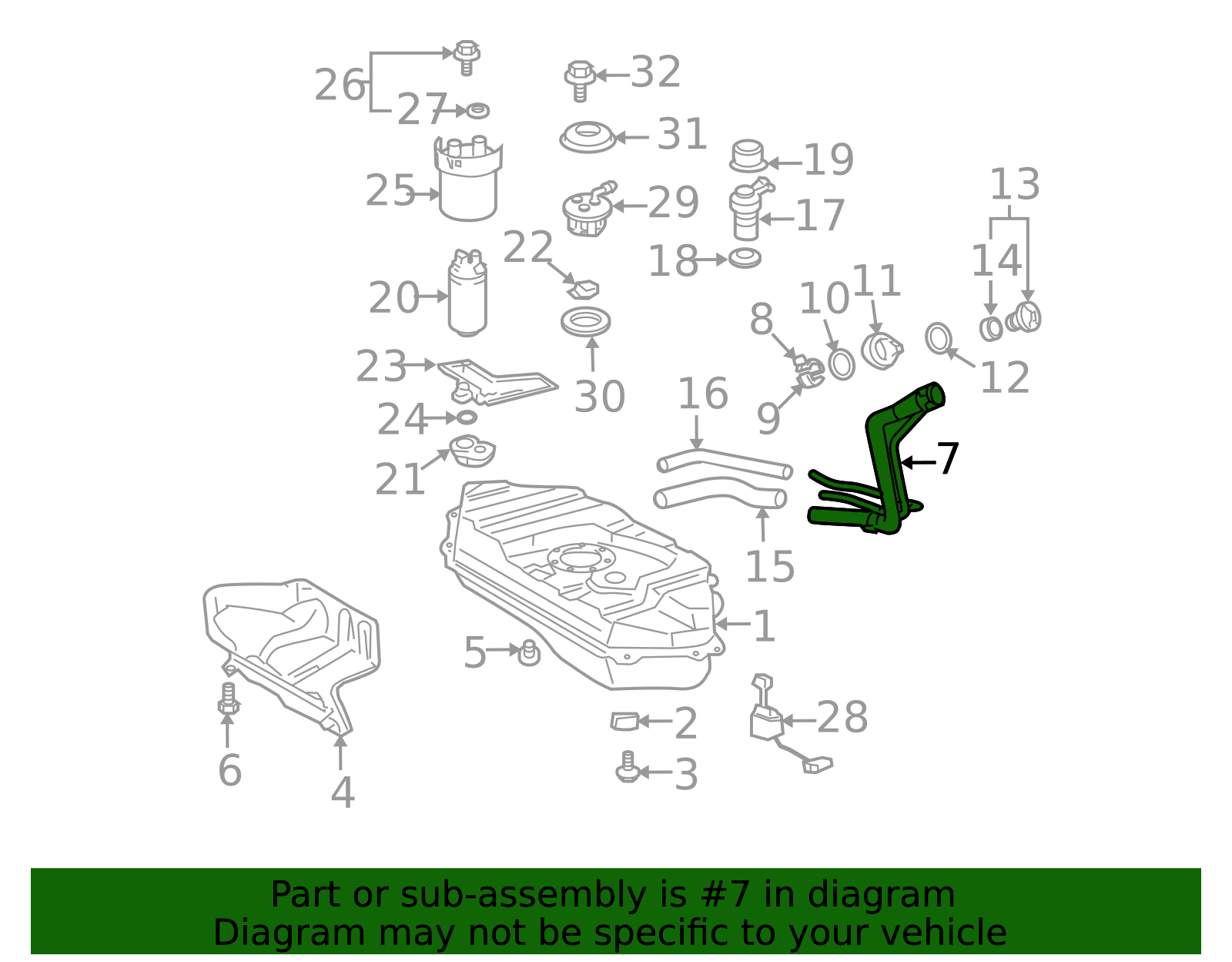 2005-2006 Scion Fuel Tank Filler Neck 77201-52250 | Toyota Parts Center