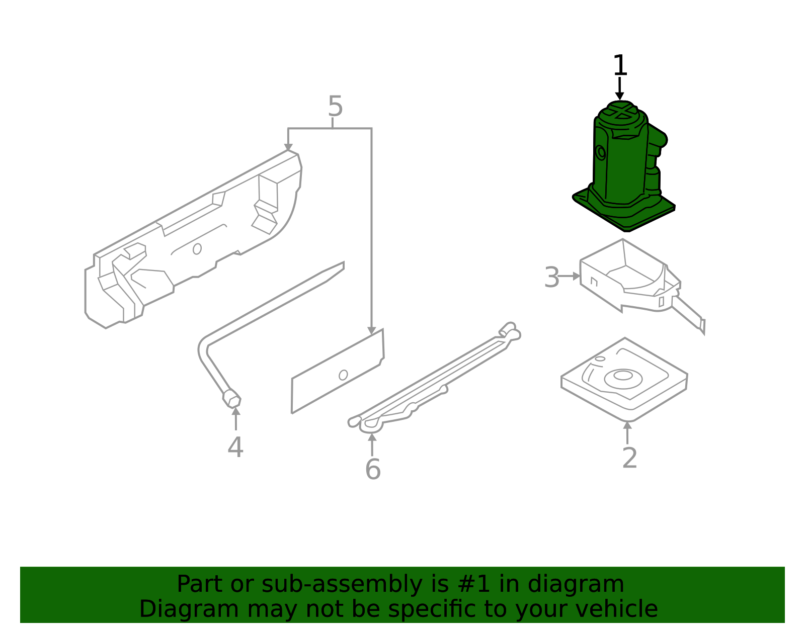 2018-2023 Ford Jack Assembly KK3Z-17080-D | Awesome Parts Ford