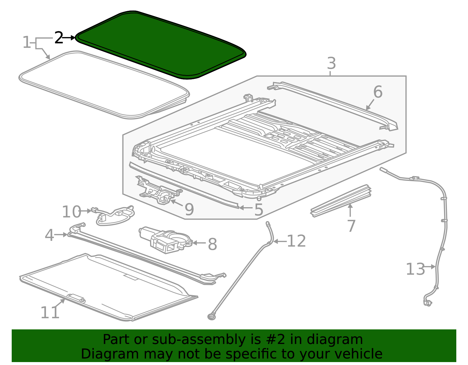 Sunroof Window Seal 22815954 | OEM Parts Online