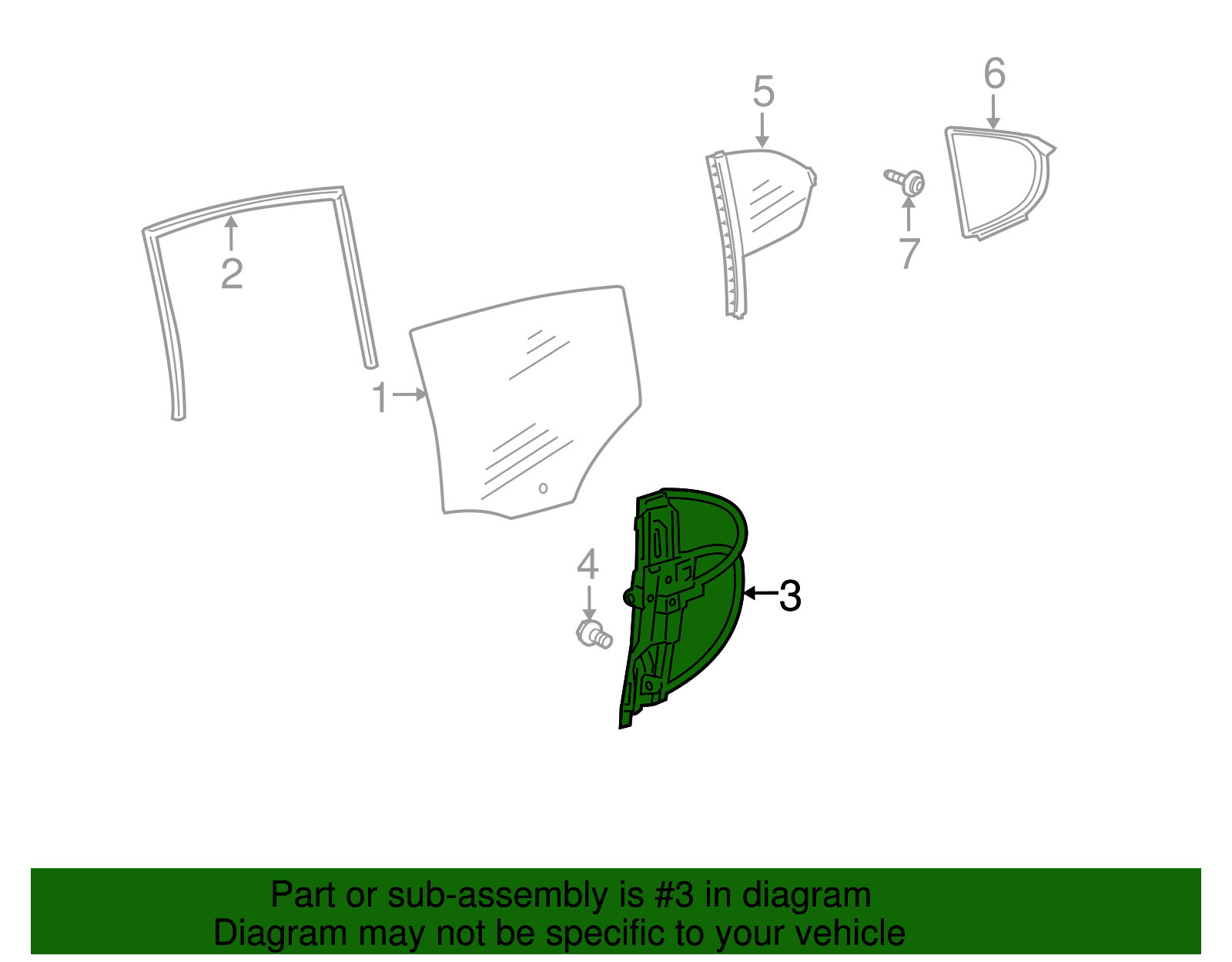 2009-2015 Jaguar Window Regulator C2Z26991 | JaguarParts.com