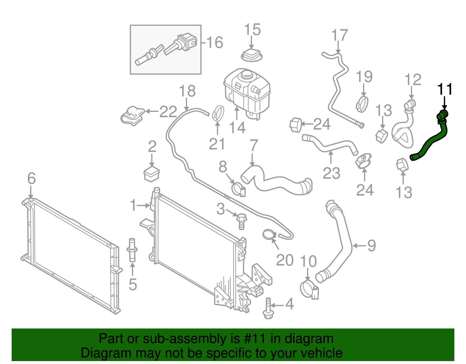 Heater Hose - Keep Cabin Warm with OEM Flow 30792933 | AutoNation Parts
