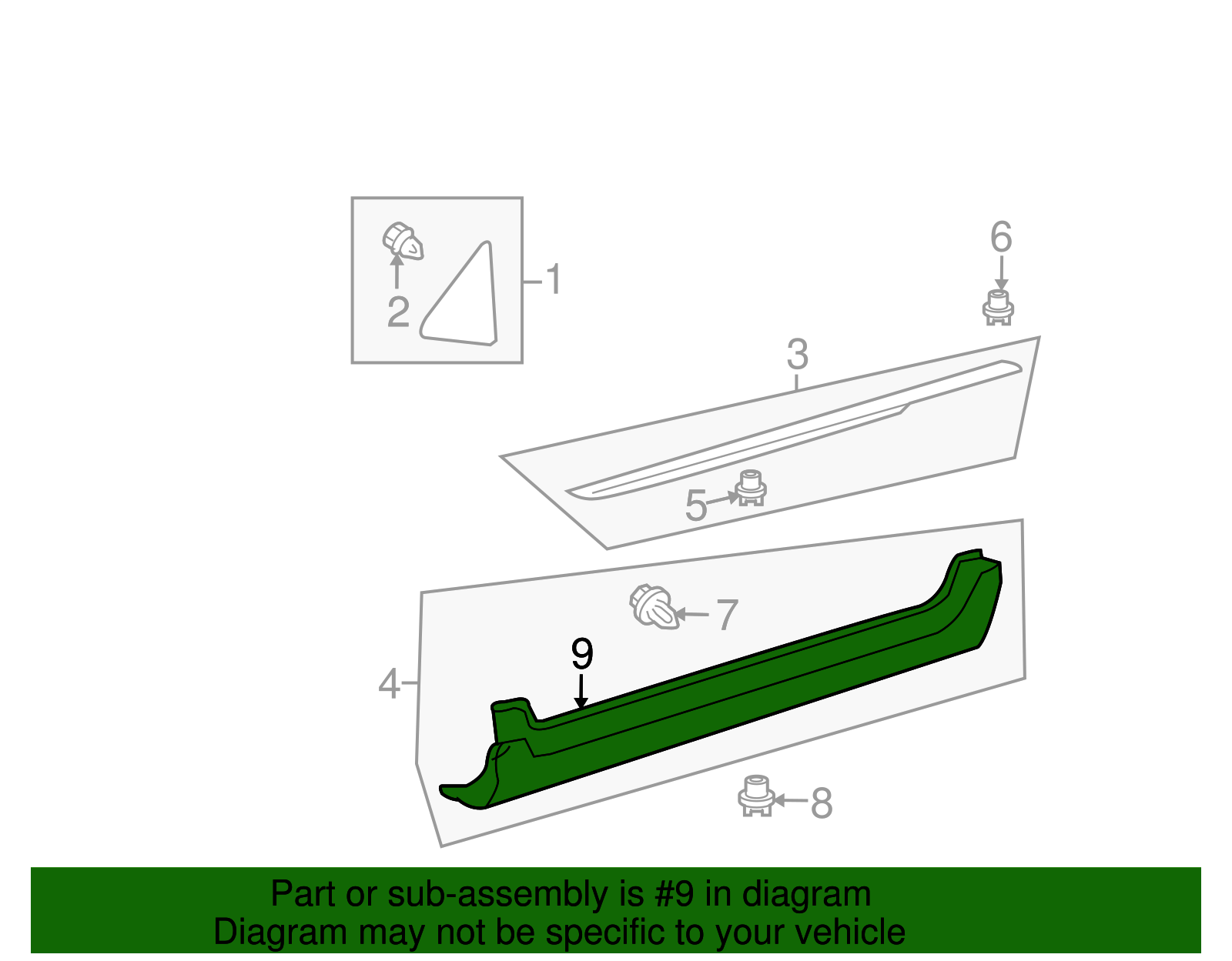 2008-2011 Toyota Yaris Protector 76925-52101-C0 | Toyota Parts Center