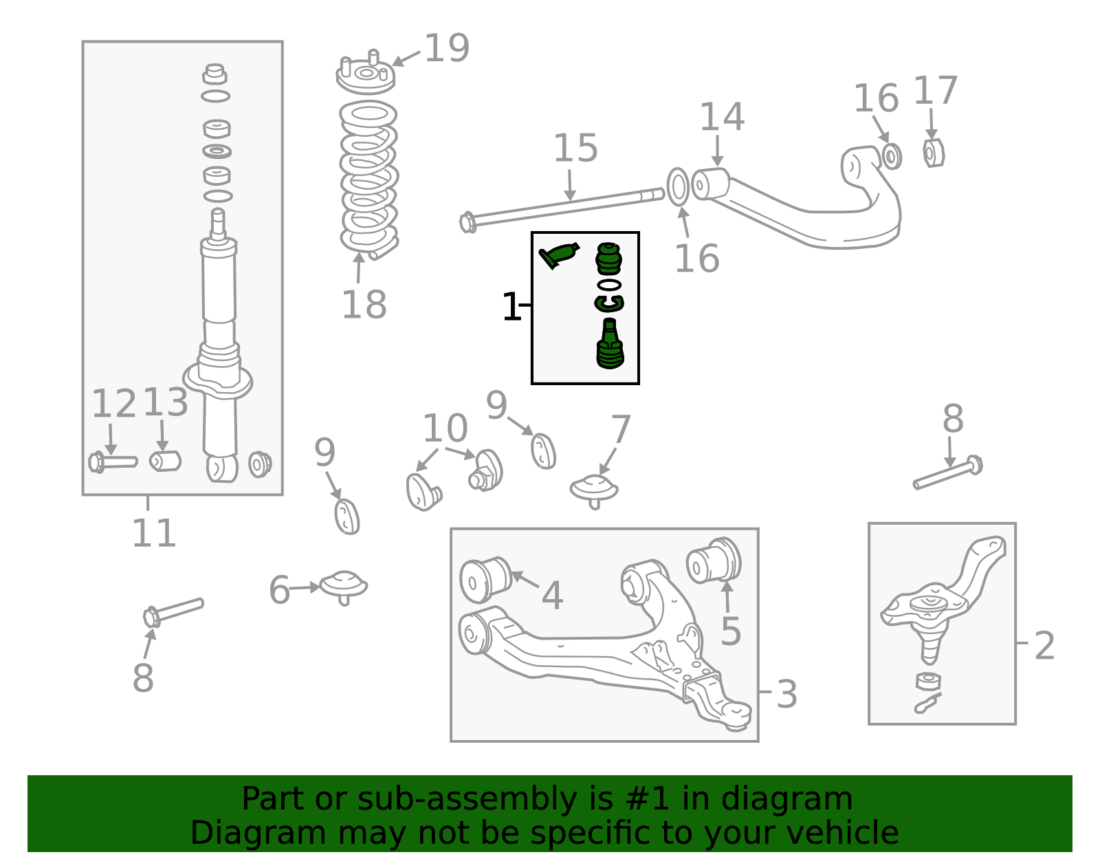 Genuine Official Toyota Upper Ball Joint (fits left or right, front ...
