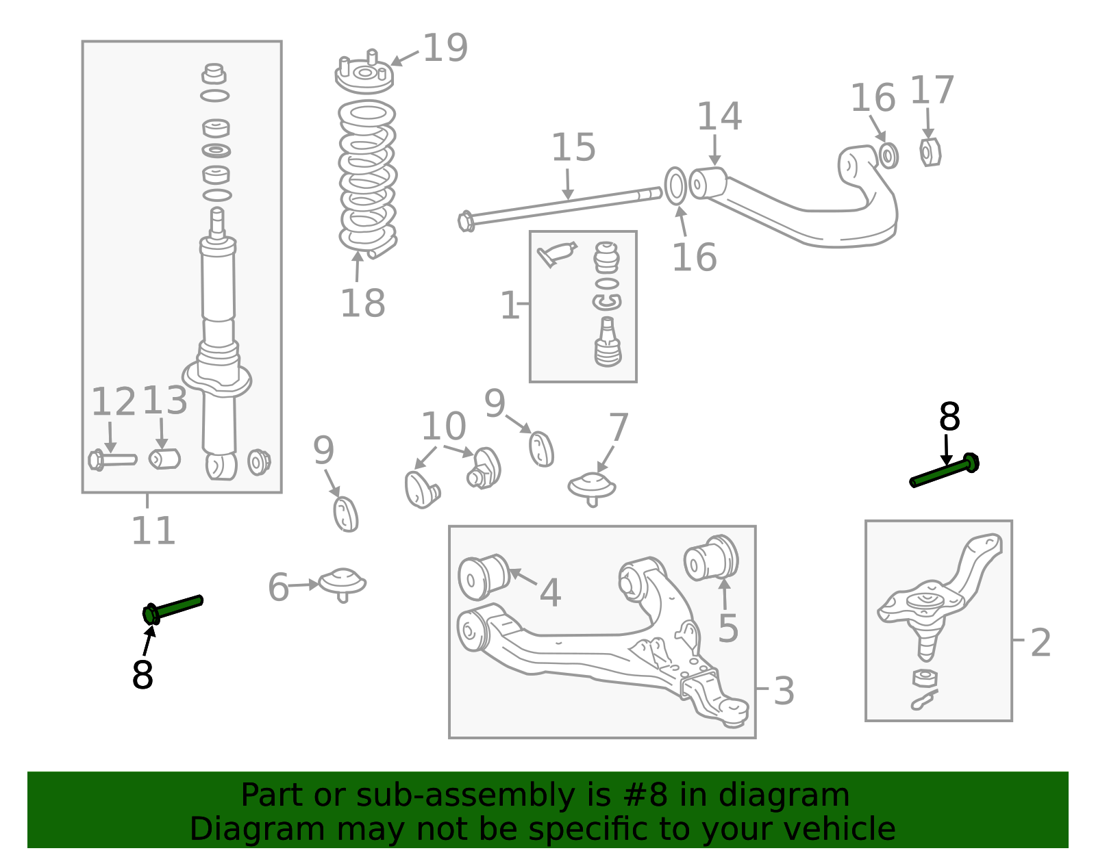 Genuine Official Toyota Suspension Control Arm Bolt part# 90080-11283 ...