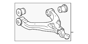 Genuine Toyota Suspension Control Arm (Left, Front, Lower) part# 48069 ...