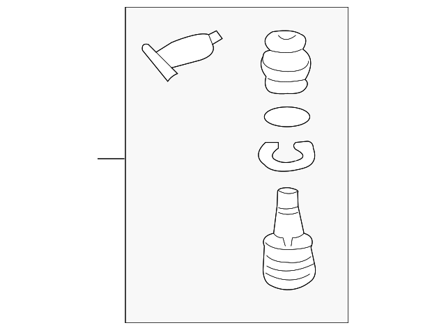 Genuine Toyota Upper Ball Joint (fits left or right, front) Single unit ...