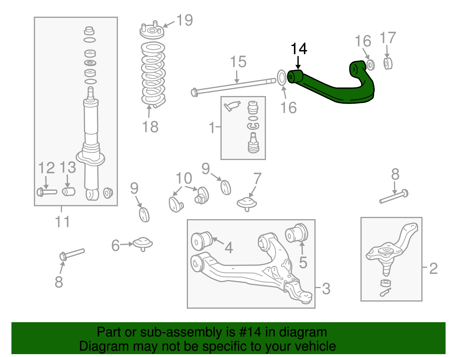 1995-2000 Toyota Tacoma Upper Control Arm 48610-35030 | Toyota Parts Center