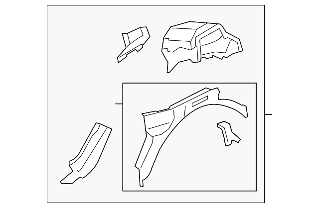 60700-TA5-A00ZZ - 2008-2012 Honda Accord - Wheelhouse L Front | Honda ...