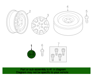 2006-2018 Volvo | Center Cap | 31400452 | My Swedish Parts