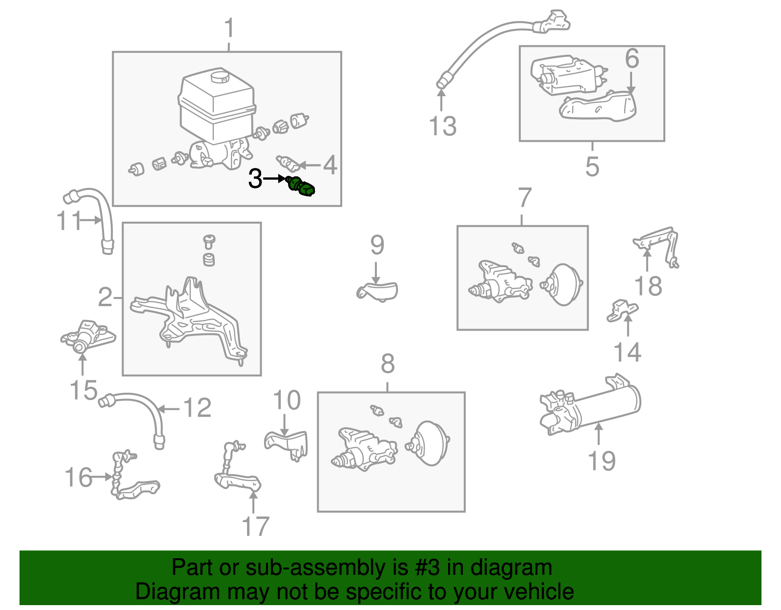 89192-60020 - 2001-2007 Lexus LX470 - Pressure Sensor | My L Parts