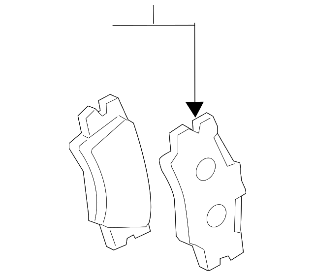 2007-2012 Toyota Rear Right & Left Brake Pad Set Avalon Camry | Toyota ...