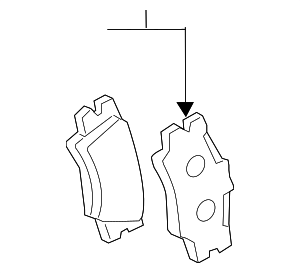 Genuine Official Toyota Brake Pads Rear part# 04466-06090 for Ourisman ...
