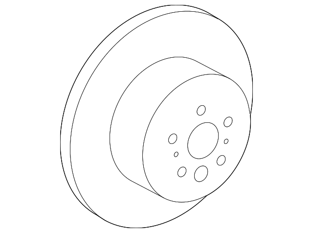 2007-2012 Toyota Disc Brake Rotor (Rear) 42431-06110 | OEM Parts Online