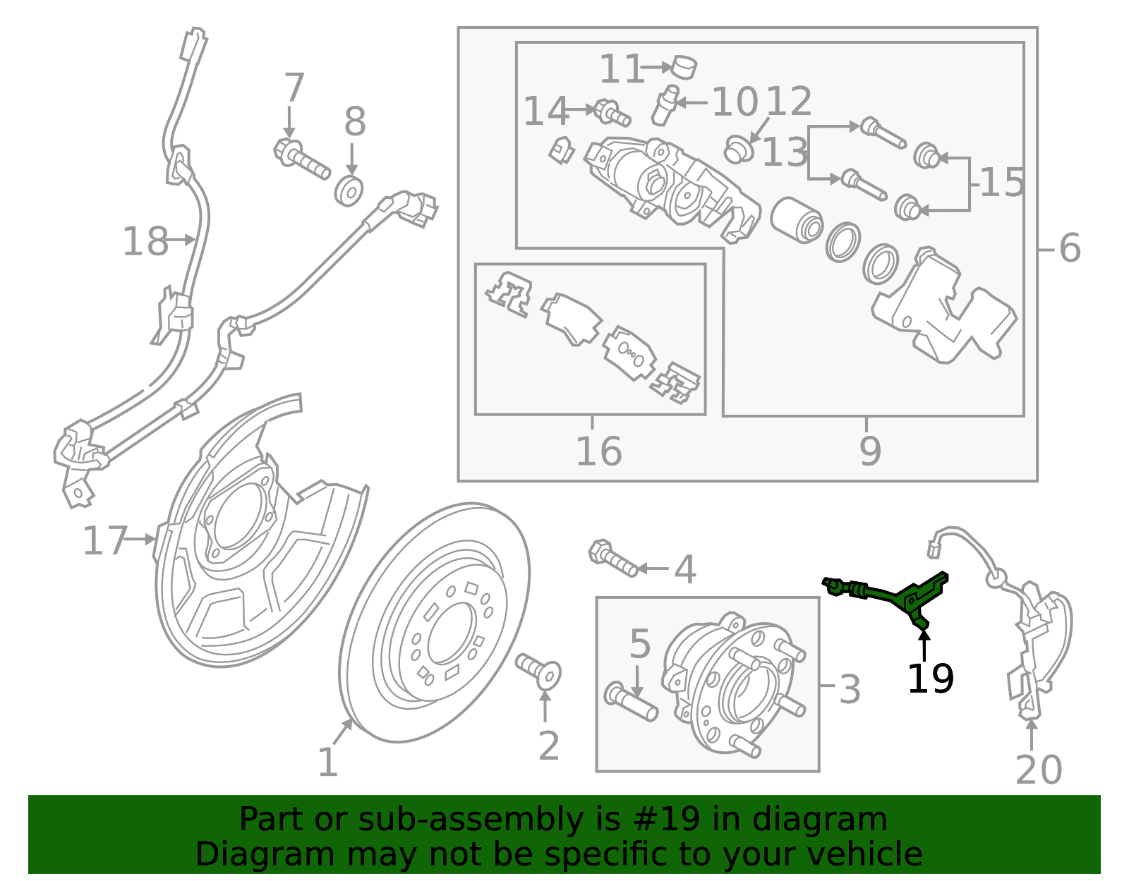58737-C1500 - Brake Hose 2016-2020 Kia Optima | Kia.Parts Store