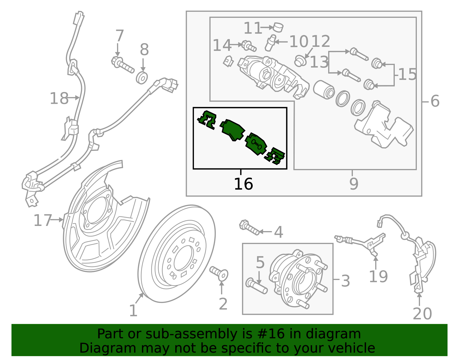 58302-A8A50 - Brake Pads Rear 2016-2020 Kia Optima | Kia.Parts Store