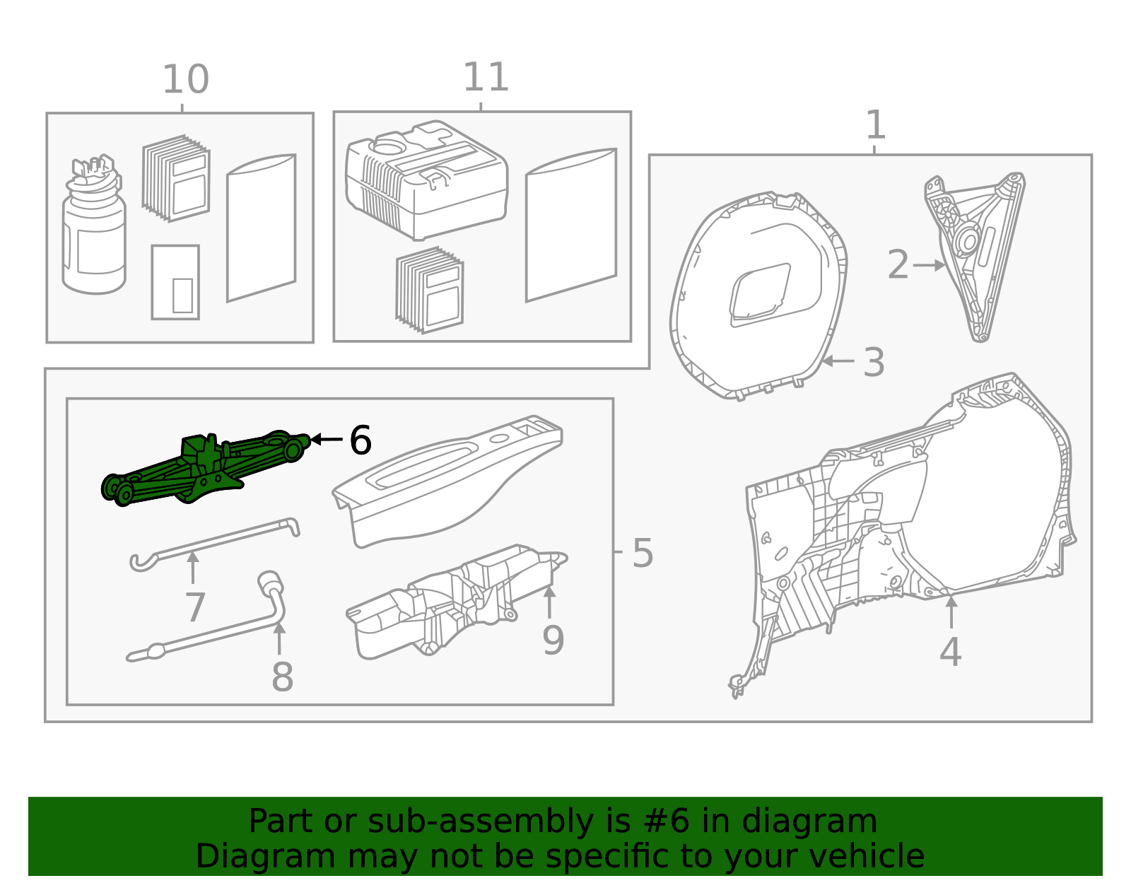 2021-2024 Toyota Sienna Jack Assembly 09111-08020 | Toyota Parts Center