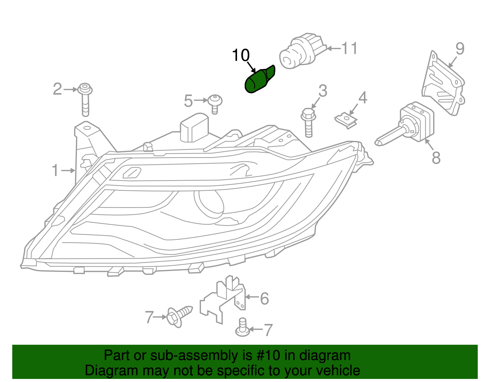 Genuine OEM Ford Part - Bulb 5N2Z-13466-A | Genuine OEM Ford Parts ...