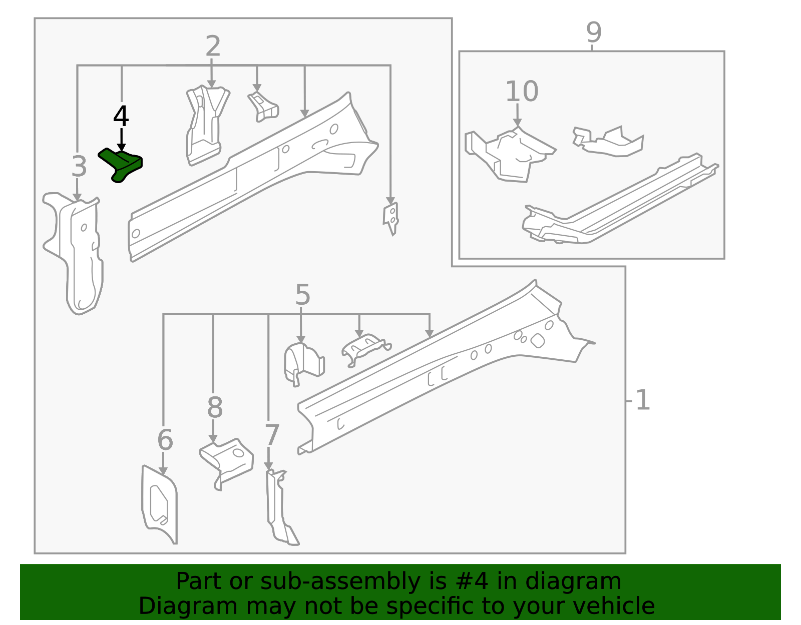 2018-2025 Subaru 2018-2024 Subaru - Front Extension 51622FL0109P ...