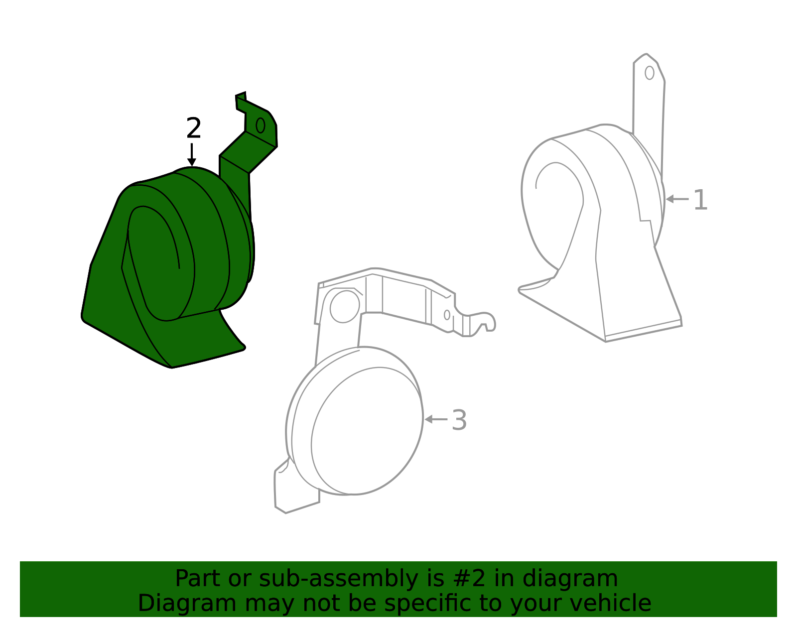 2016-2022 Lexus High Note Horn 86510-0E070 | OEM Parts Online