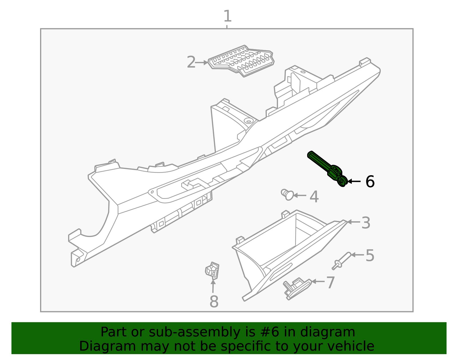 7C1-858-309-A - High-Quality Glove Box Strap for 2021-2025 Volkswagen ...