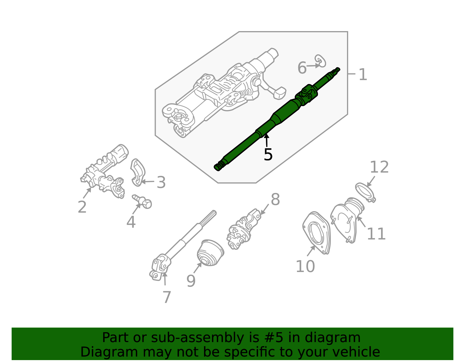 45210-48020 - High-Quality Steering Shaft for 2004-2009 Lexus ...