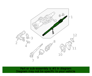 45210-48020 - High-Quality Steering Shaft for 2004-2009 Lexus ...