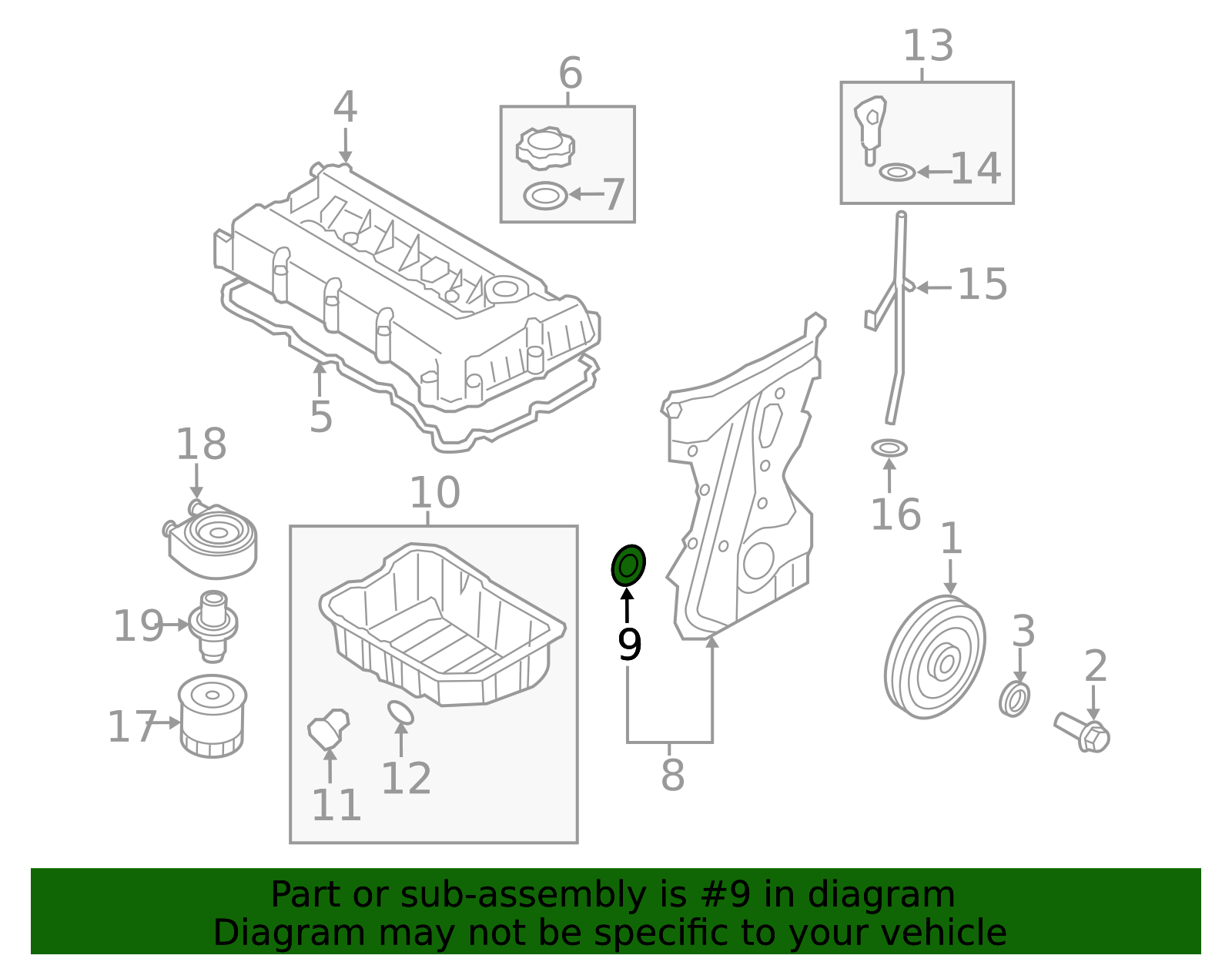 21443-2G000 - Rear Main Seal 2006-2022 Kia | Genuine Kia Parts