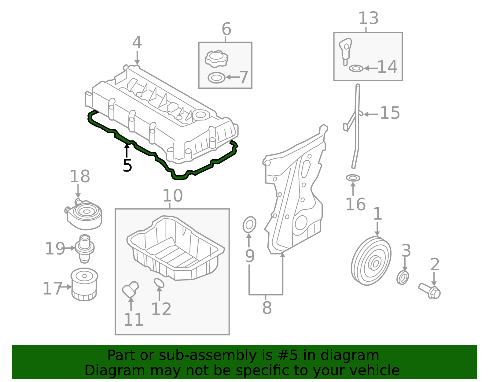 2010-2016 Kia Valve Cover Gasket 22441-2G100 | OEM Parts Online