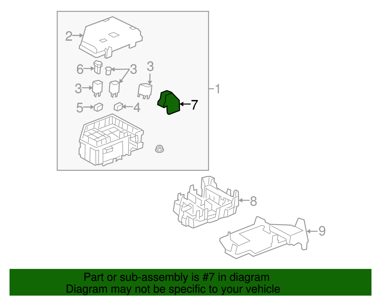 2007-2017 GM Battery Positive Cable Junction Block Cover 19116081 ...