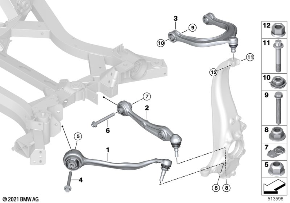 31108833465 - BMW Control Arm, Lower Left 2020-2026 BMW | Performance ...