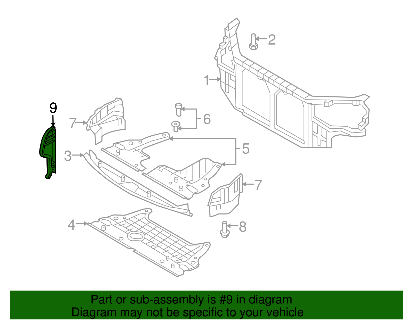 Radiator Air Deflector - OEM Engine Cooling Channel | AutoNation Parts